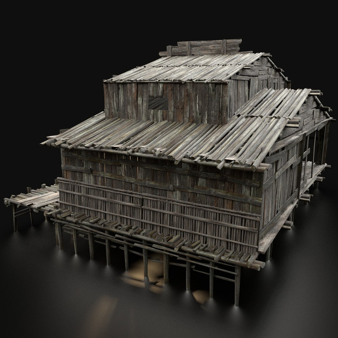 3D Swamp Wetland House - TurboSquid 1677477