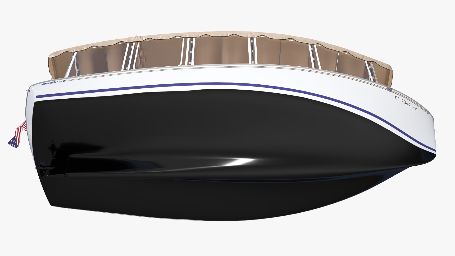 Electric boat duffy 22 3D model - TurboSquid 1524502