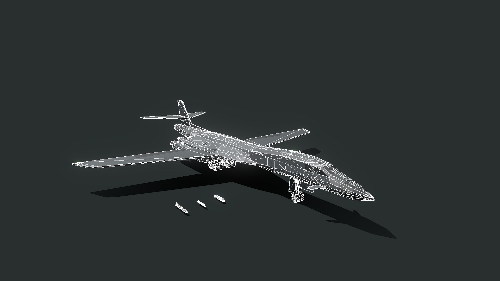 Rockwell B1 Lancer Low Poly 3D Model - TurboSquid 2325833