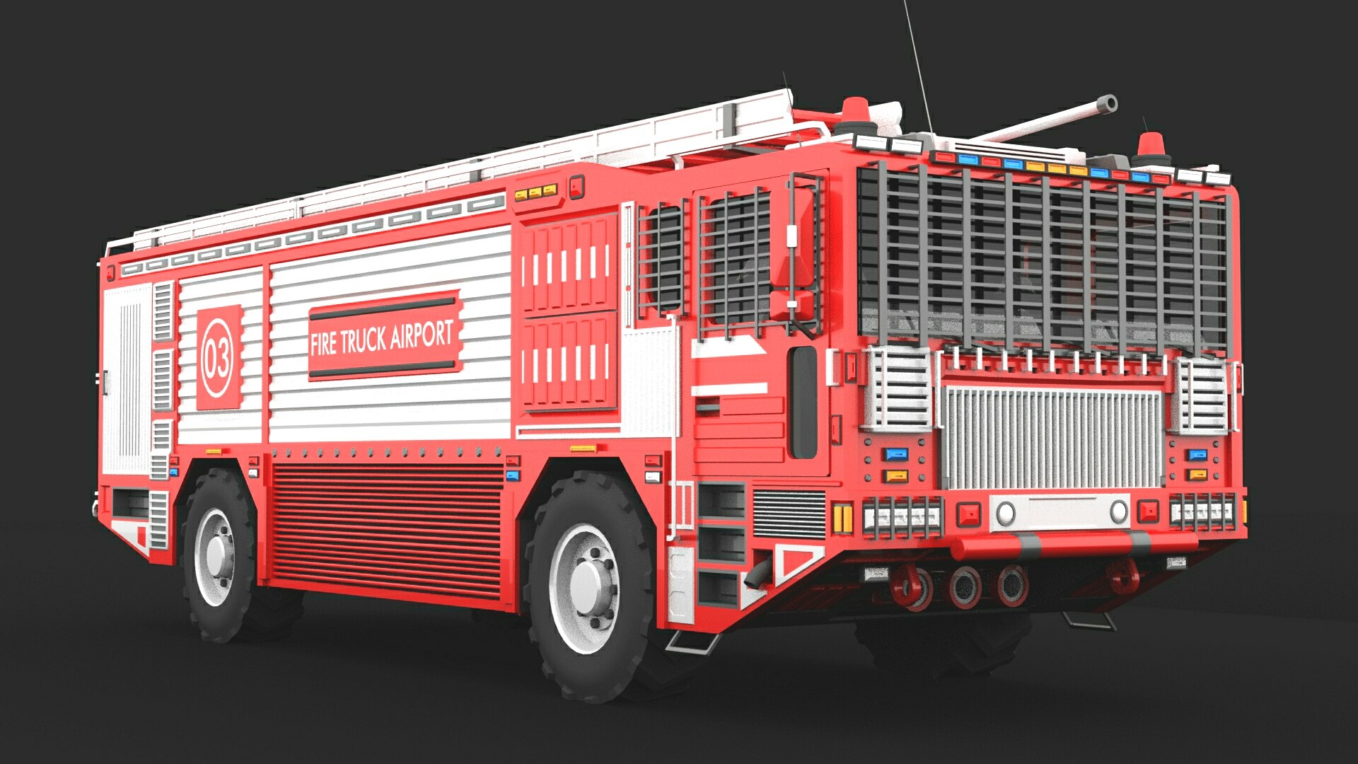 4WD Fire Truck Unit Model - TurboSquid 1831819