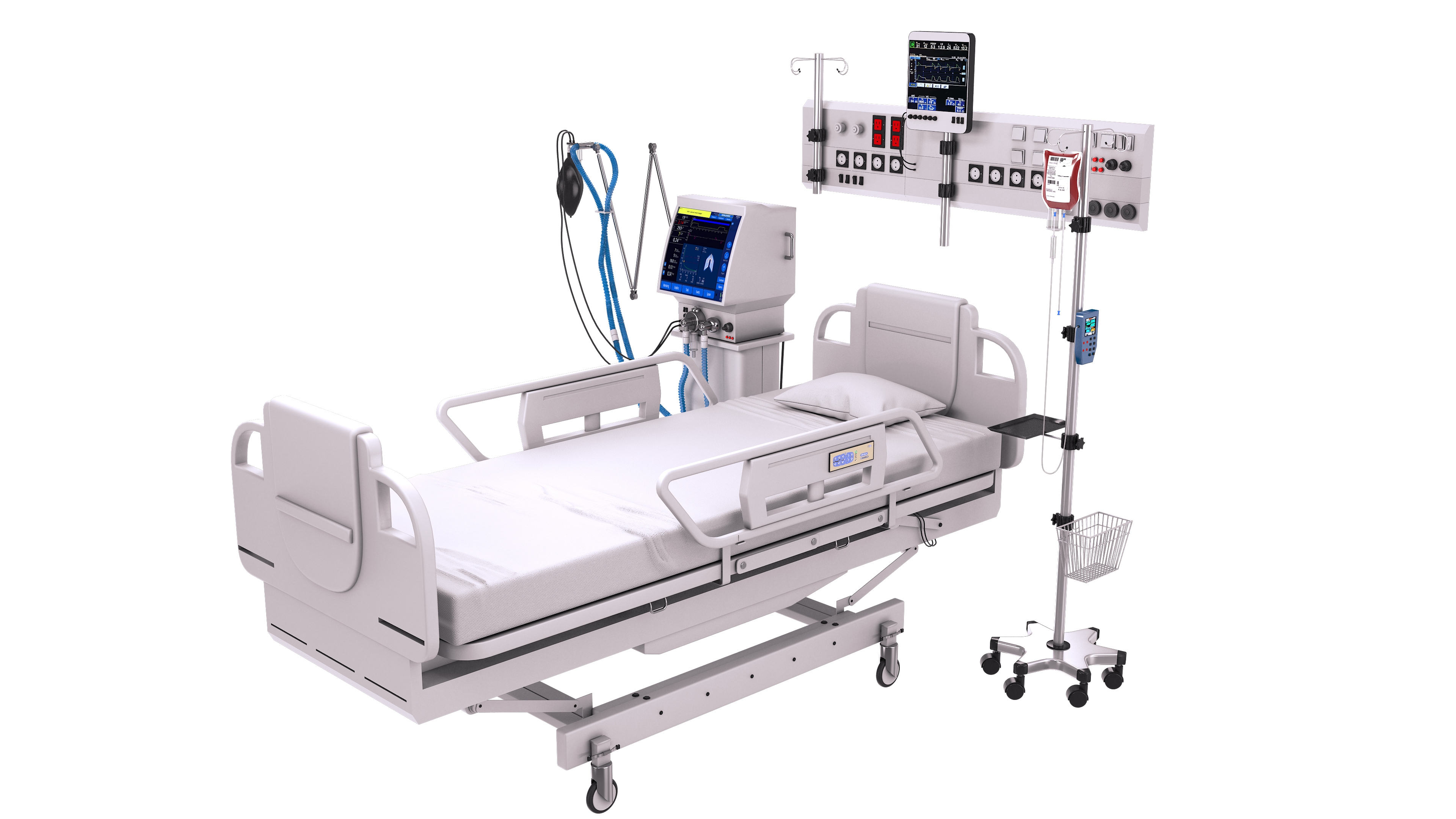 modelo 3d ICU Equipment - White - TurboSquid 1913553