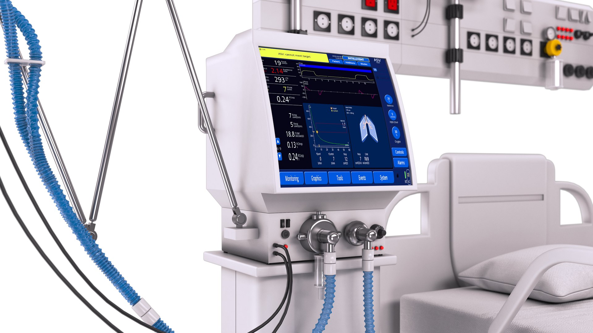 3D model ICU Equipment - White - TurboSquid 1913553