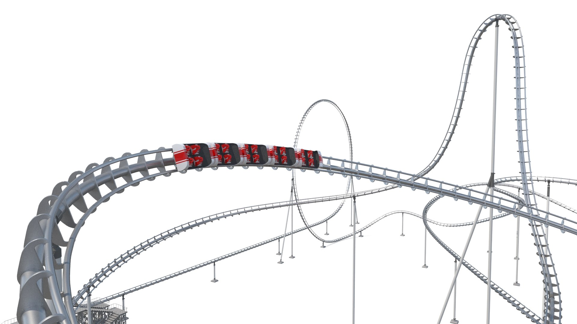 Roller Coaster Track 3D Model - TurboSquid 1891903