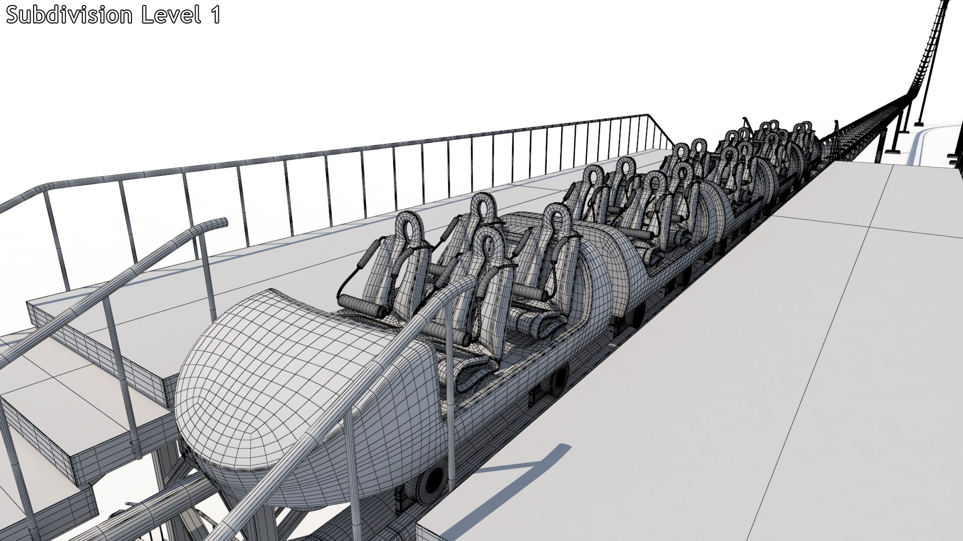 Roller Coaster Track 3D Model - TurboSquid 1891903