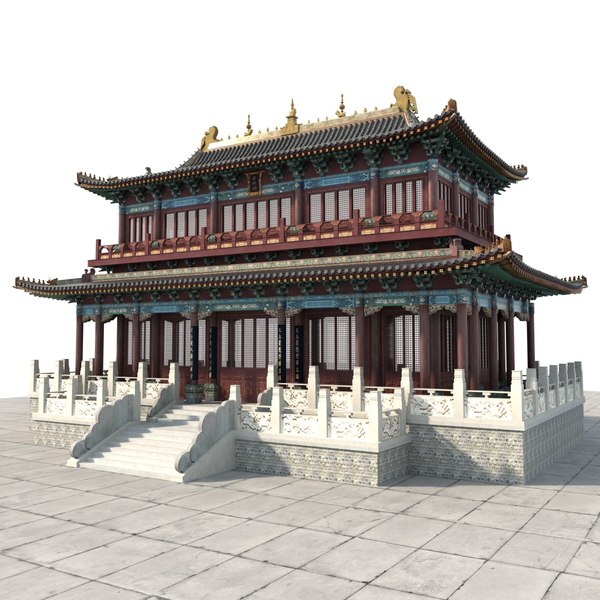 3D temple guanyin - TurboSquid 1671472