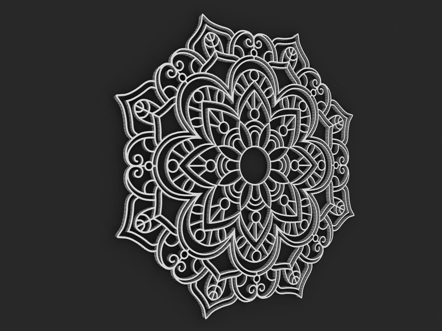 Mandala Cnc Model - TurboSquid 1583506
