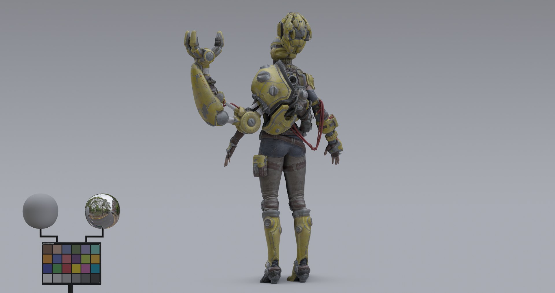 3D Female Cyborg - Rigged - TurboSquid 2085662