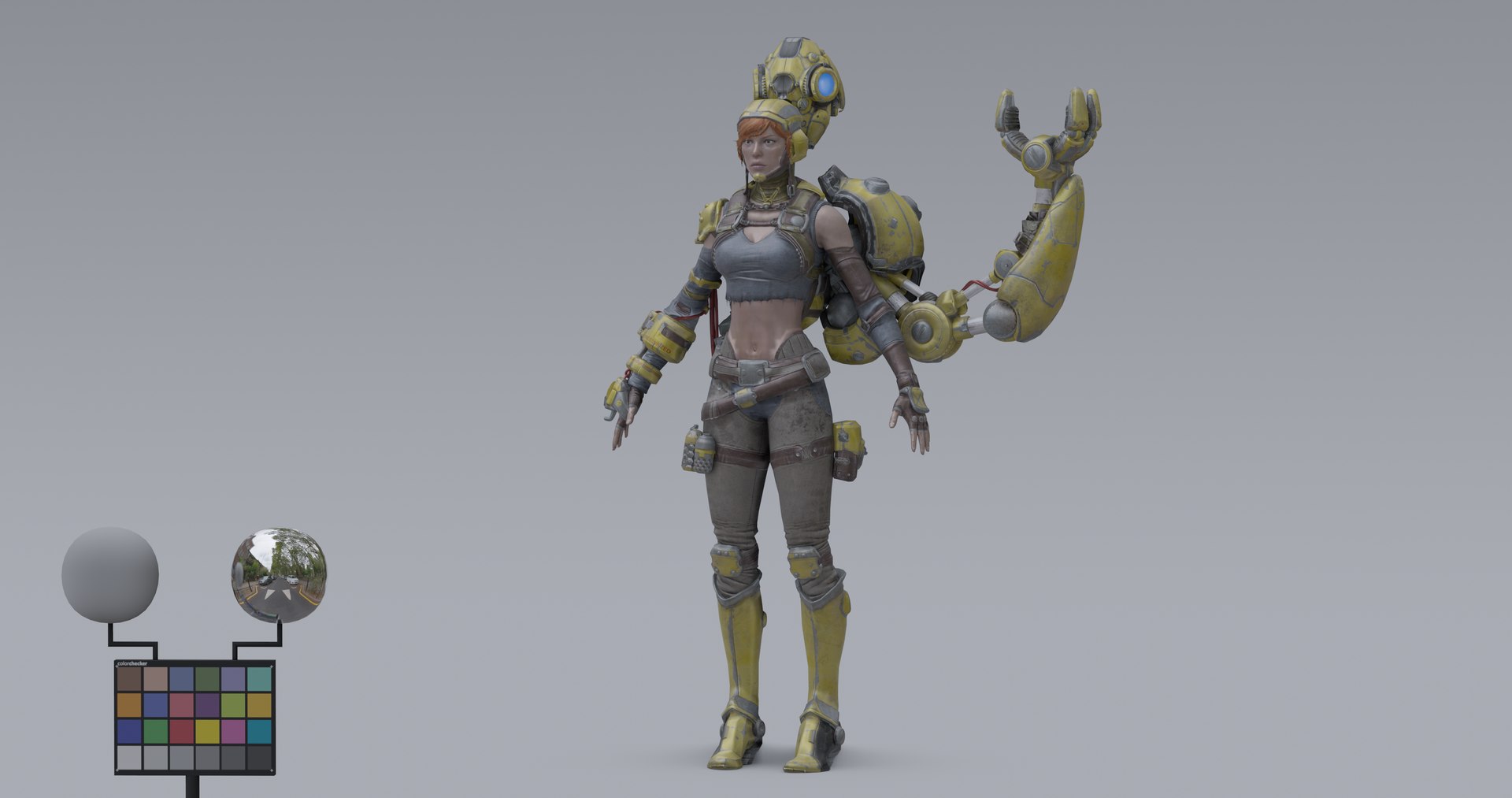 3D Female Cyborg - Rigged - TurboSquid 2085662