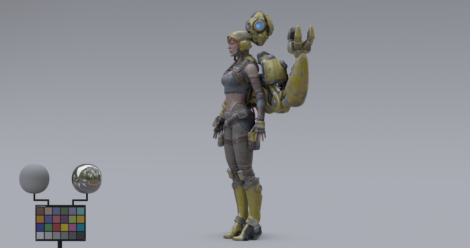 3D Female Cyborg - Rigged - TurboSquid 2085662