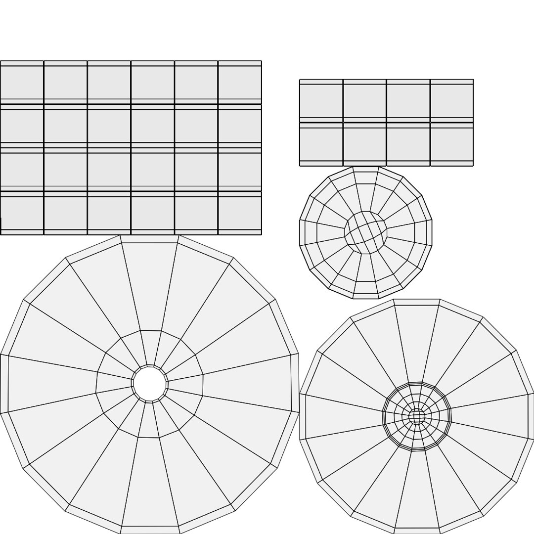 3D Lido Table Big Foler Model - TurboSquid 2385434