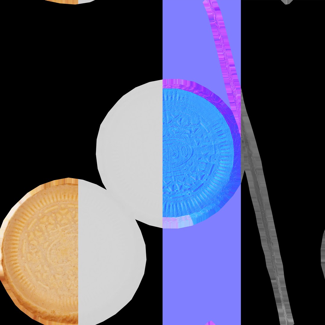 Oreo Cookie White 01 3D model - TurboSquid 1722166