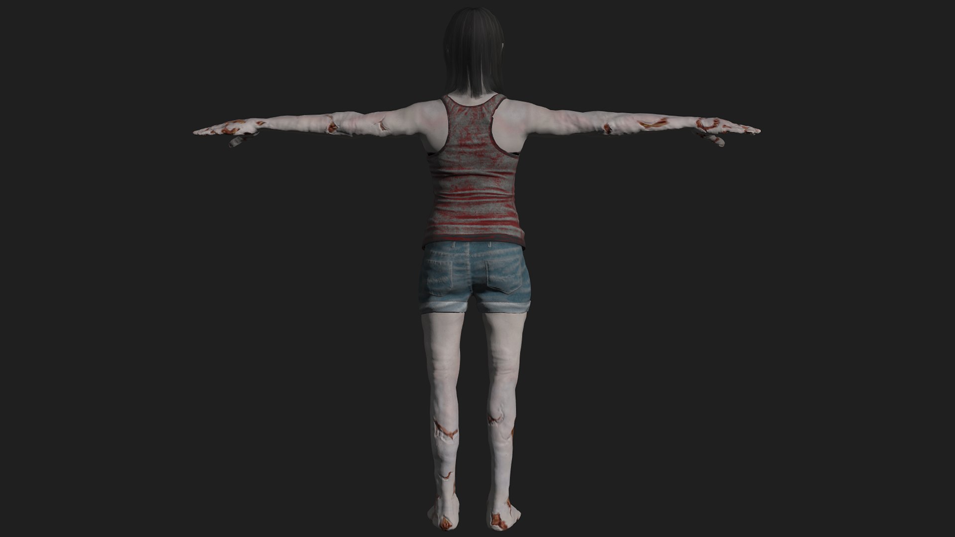 Zombie Female 3D Model - TurboSquid 1663475
