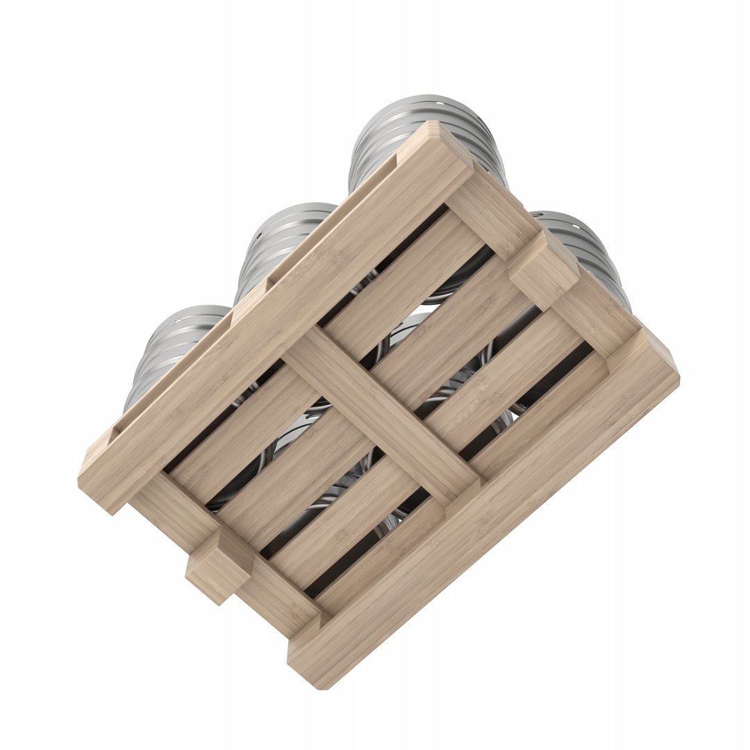 Pallets Of Beer Kegs 3D Model - TurboSquid 1983081