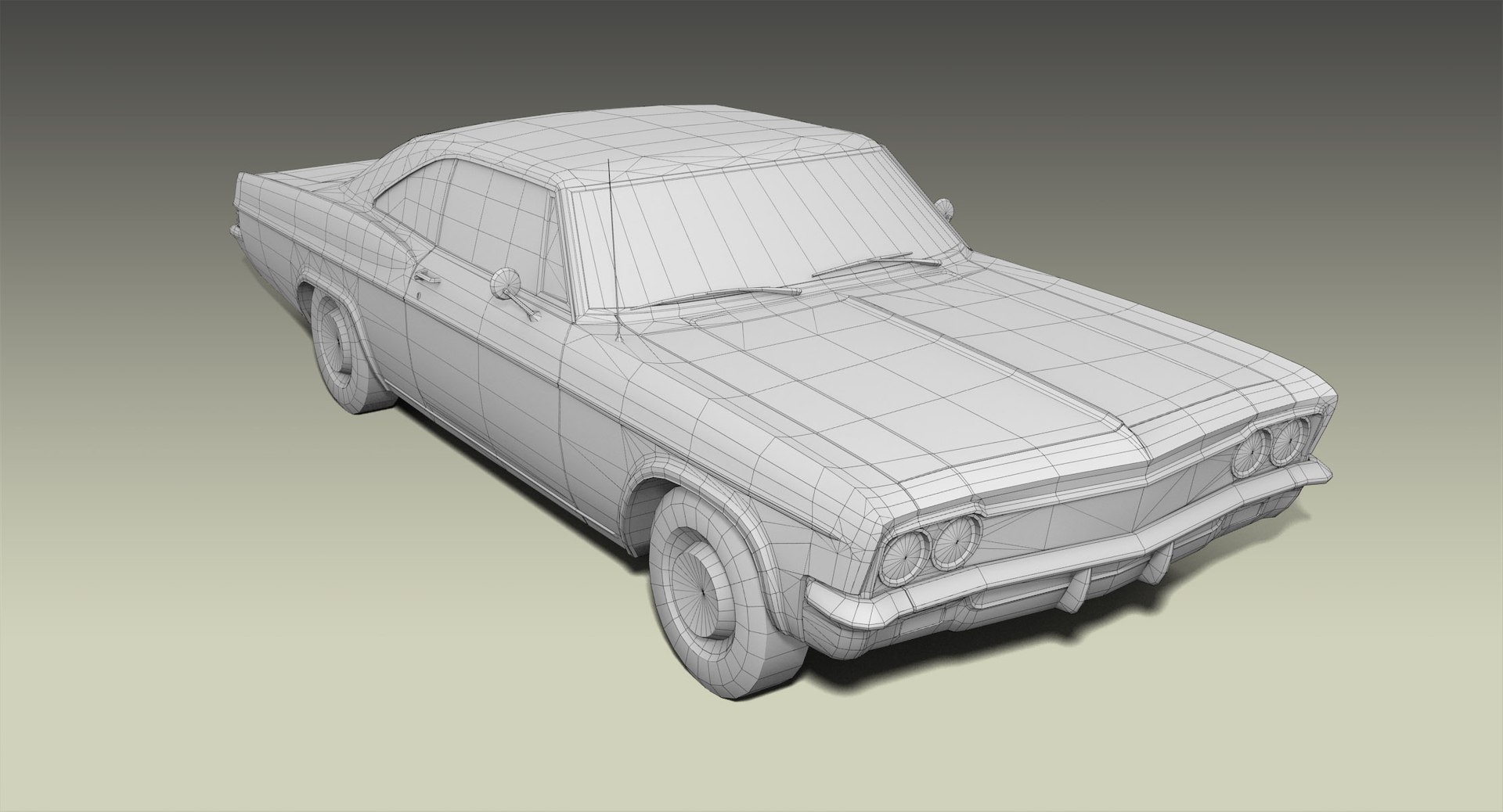 Muscle car 3D model - TurboSquid 1397499