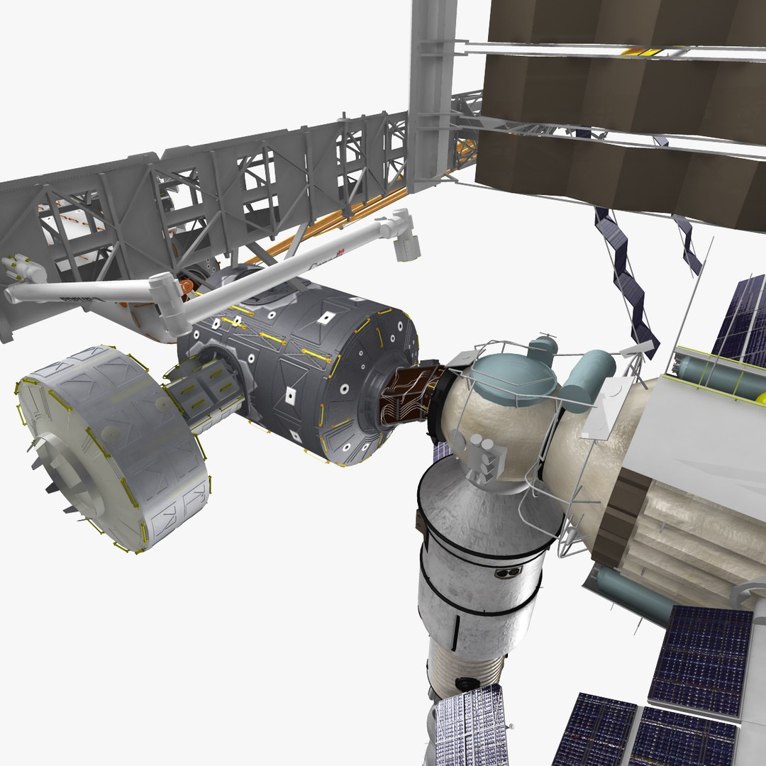3d model international space station