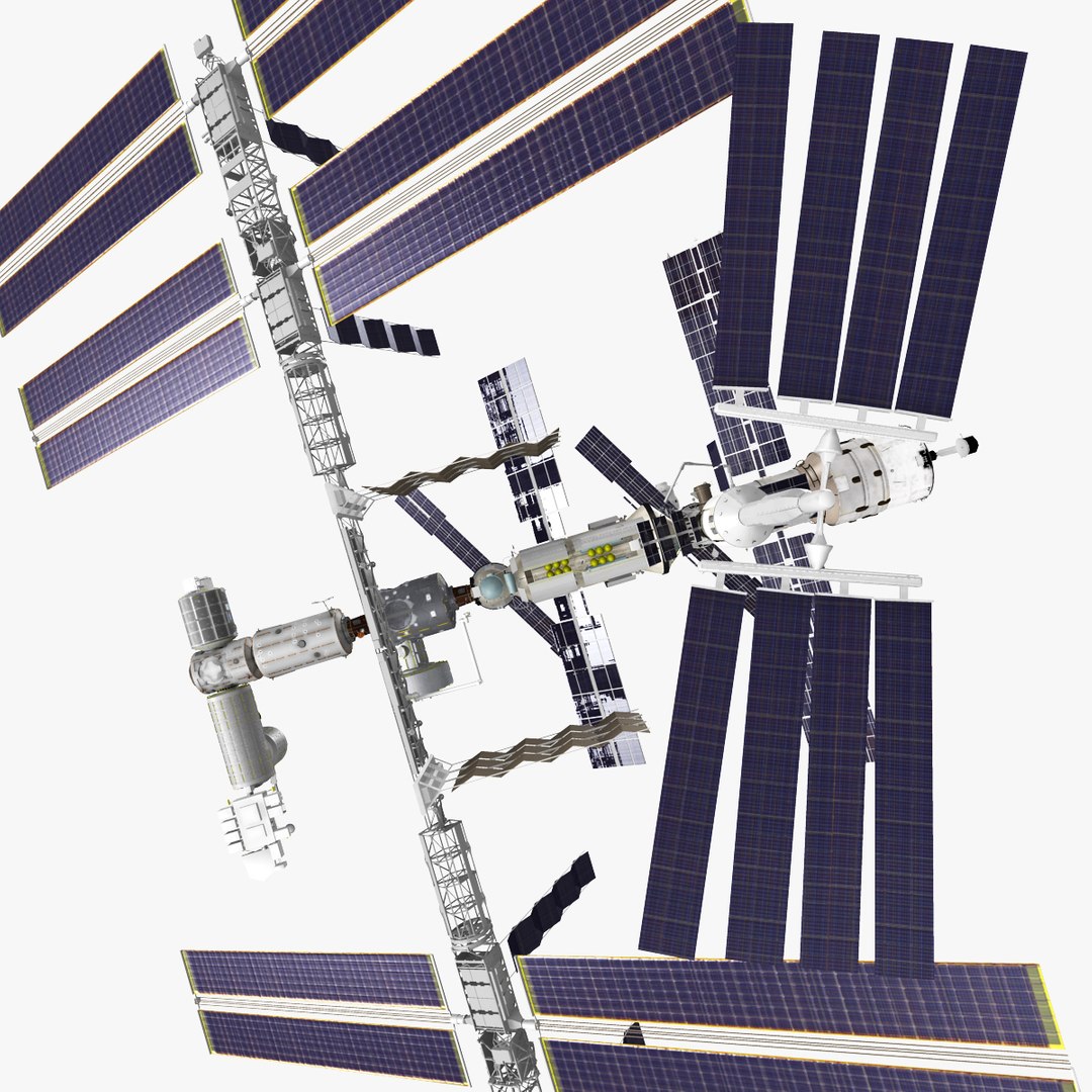 3d model international space station