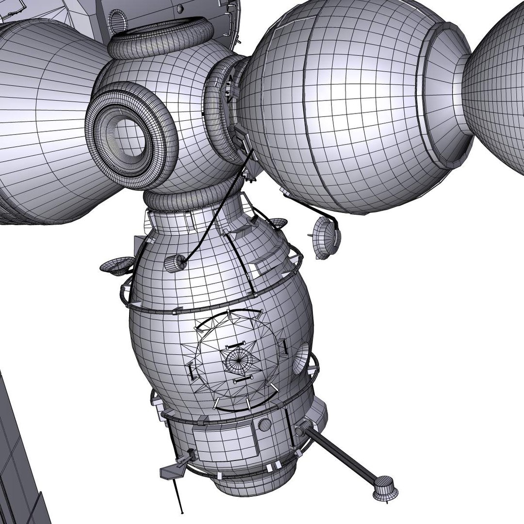 3d model international space station