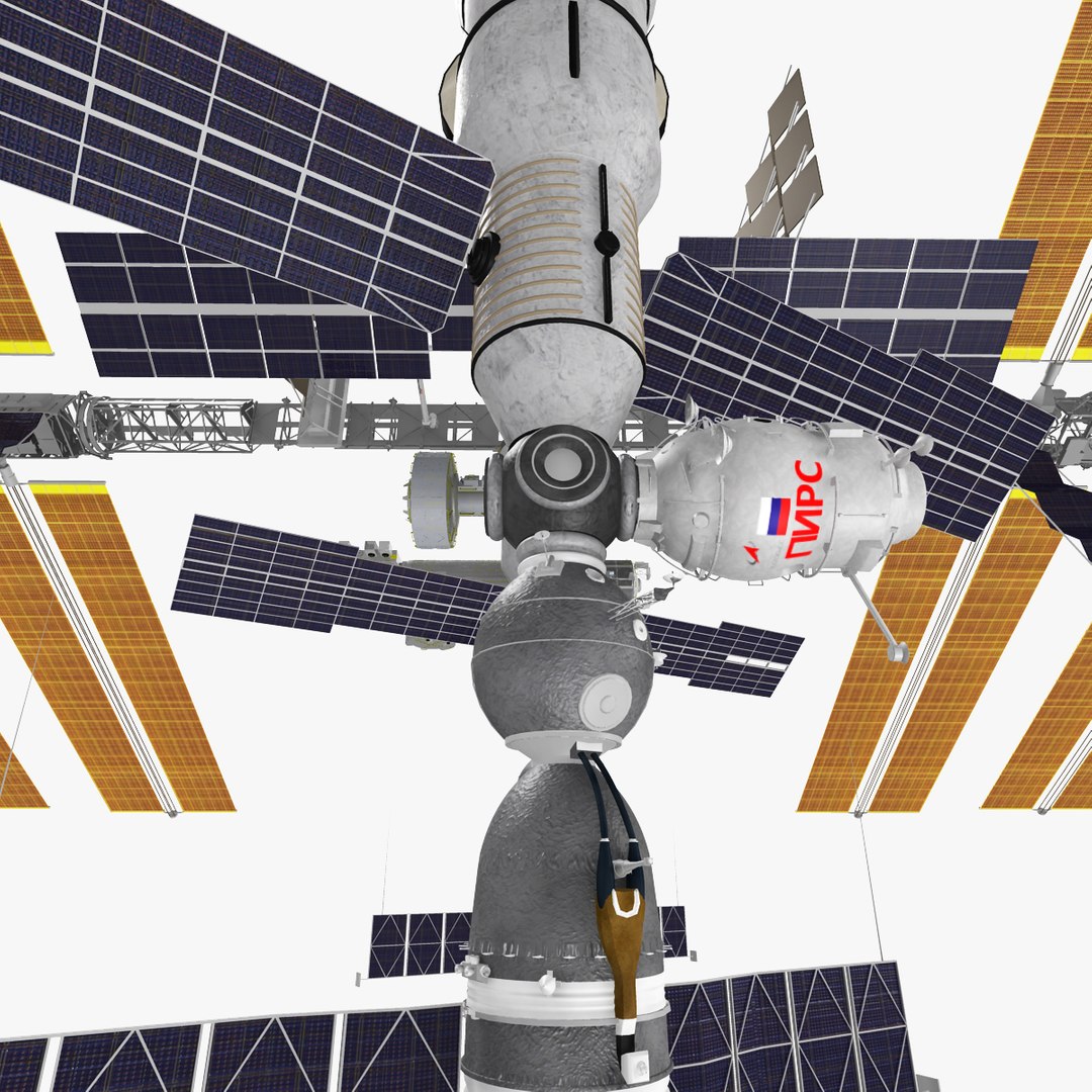 3d model international space station