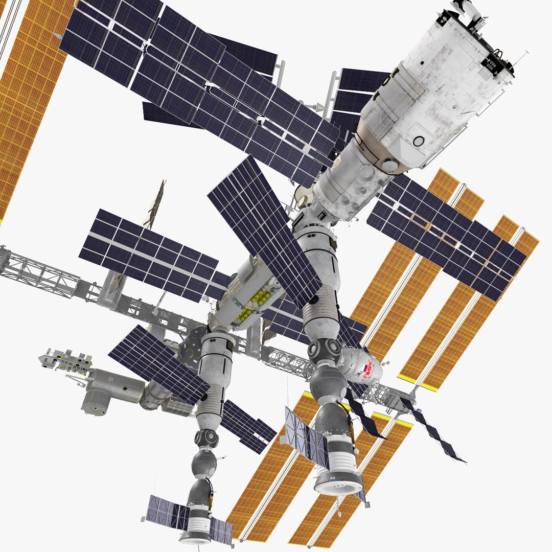 3d model international space station