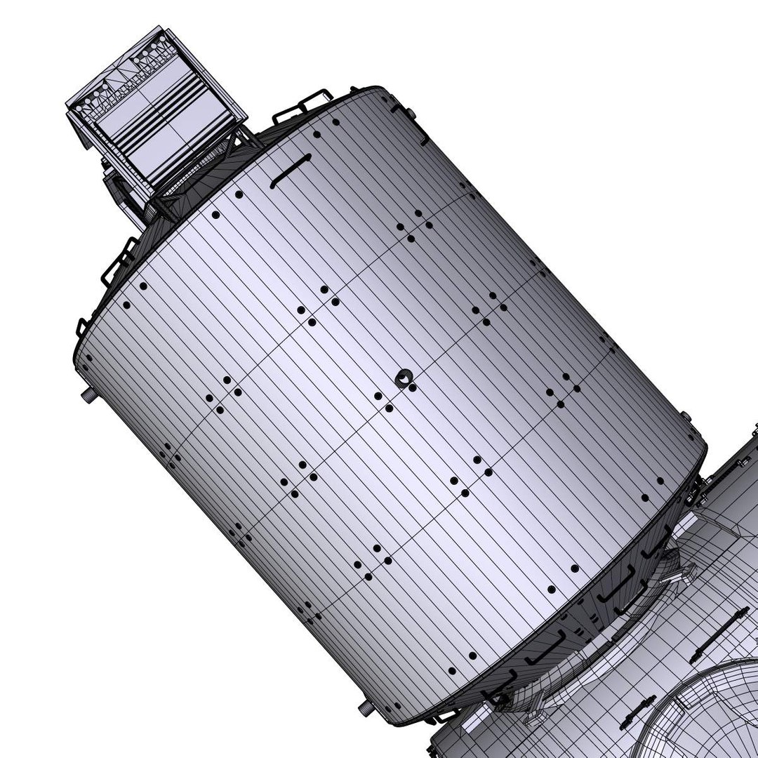 3d model international space station