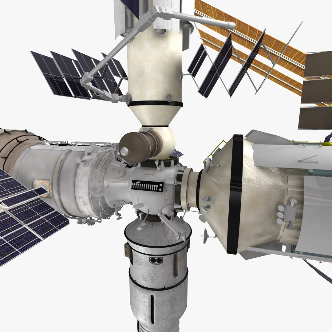 3d model international space station