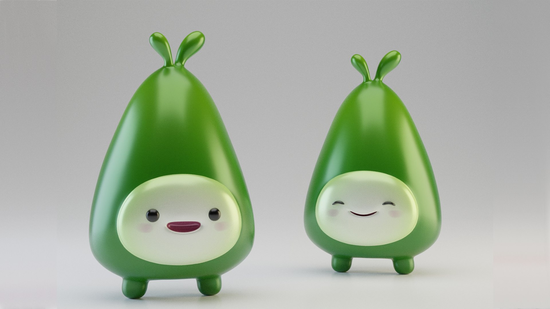 Mini Cute Creatures Puck 3D Model - TurboSquid 1848101