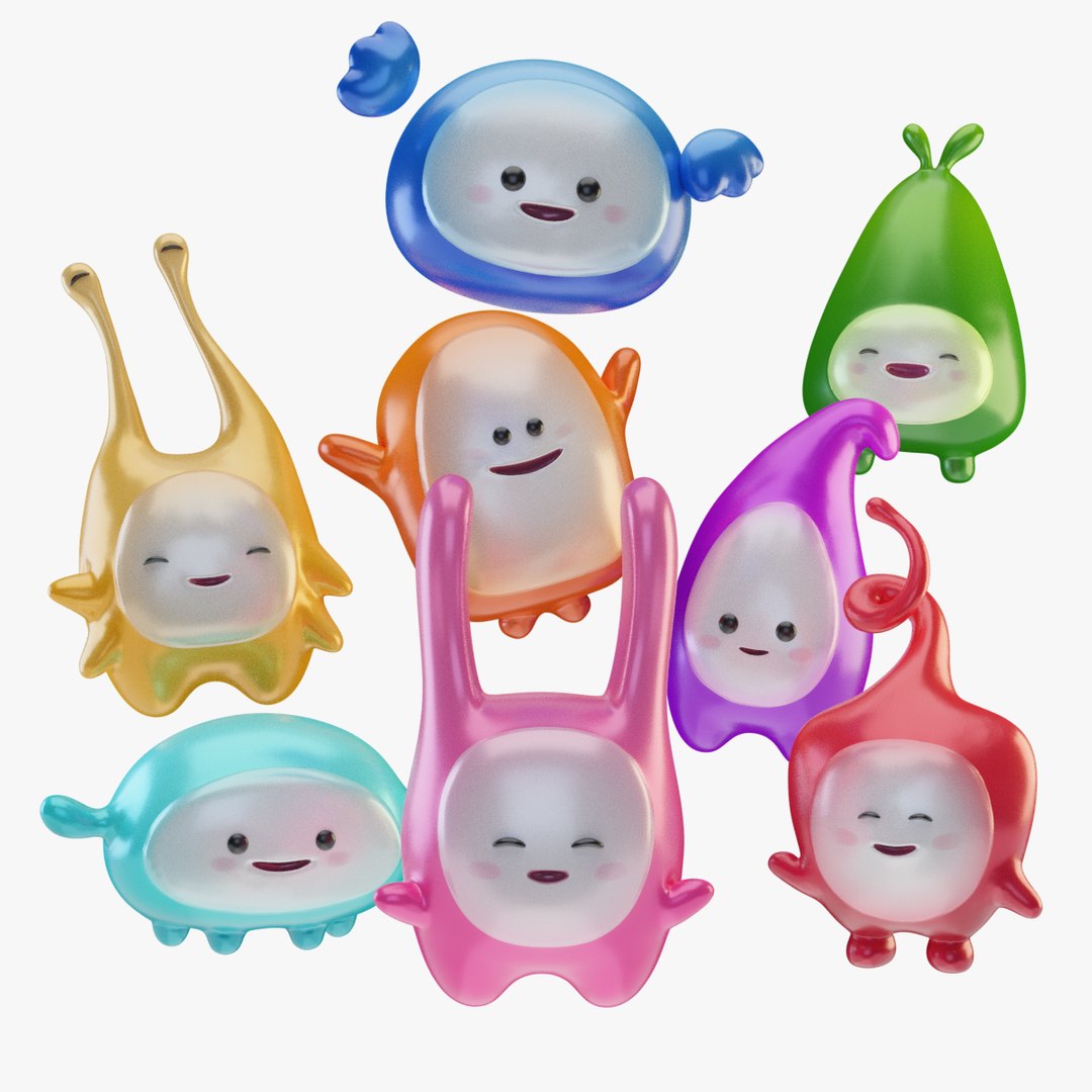 Mini Cute Creatures Puck 3D Model - TurboSquid 1848101