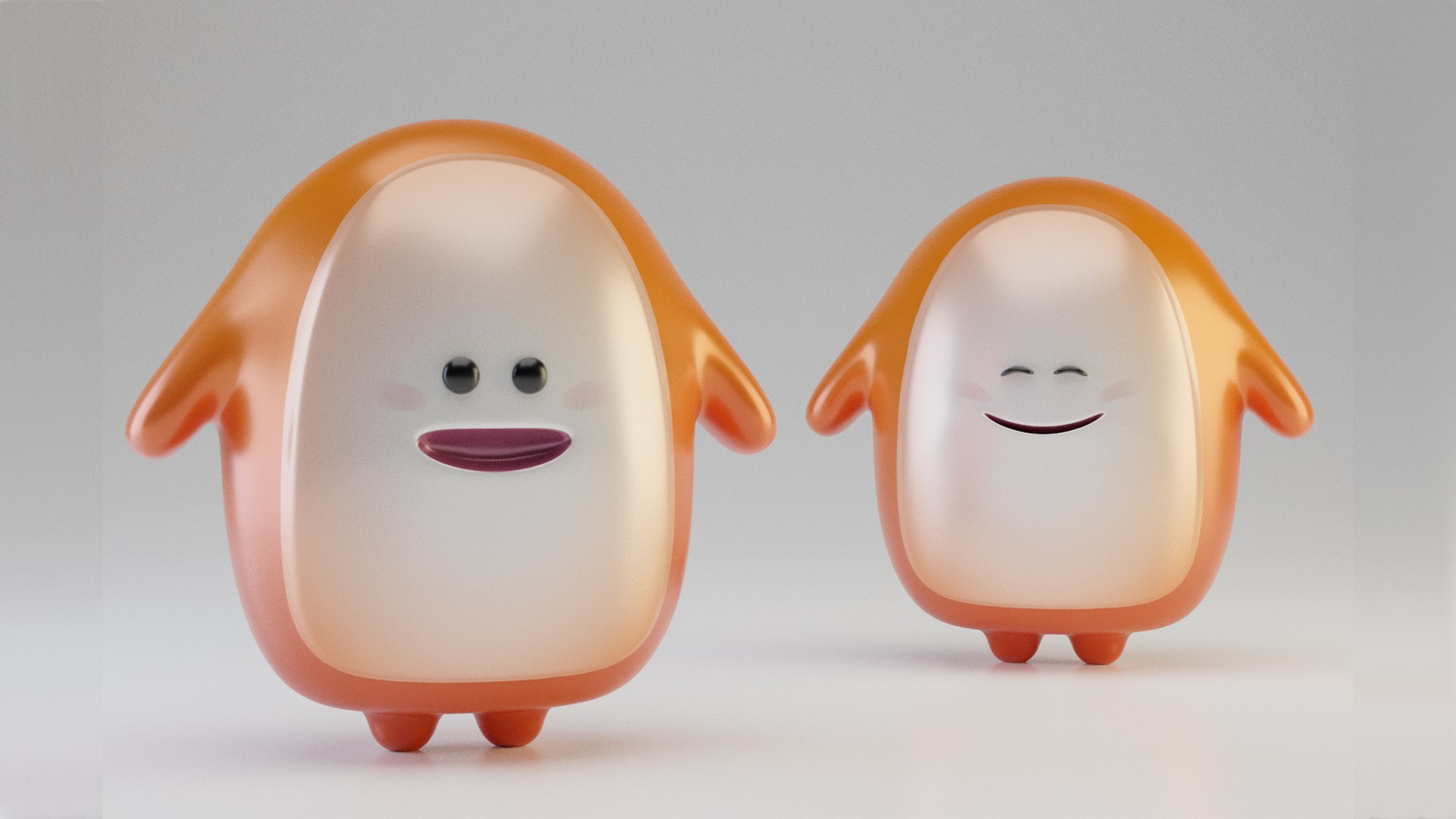 Mini Cute Creatures Puck 3D Model - TurboSquid 1848101