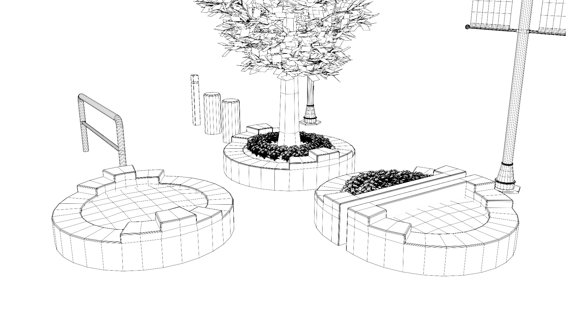 3D Sidewalk Sets - TurboSquid 1959253