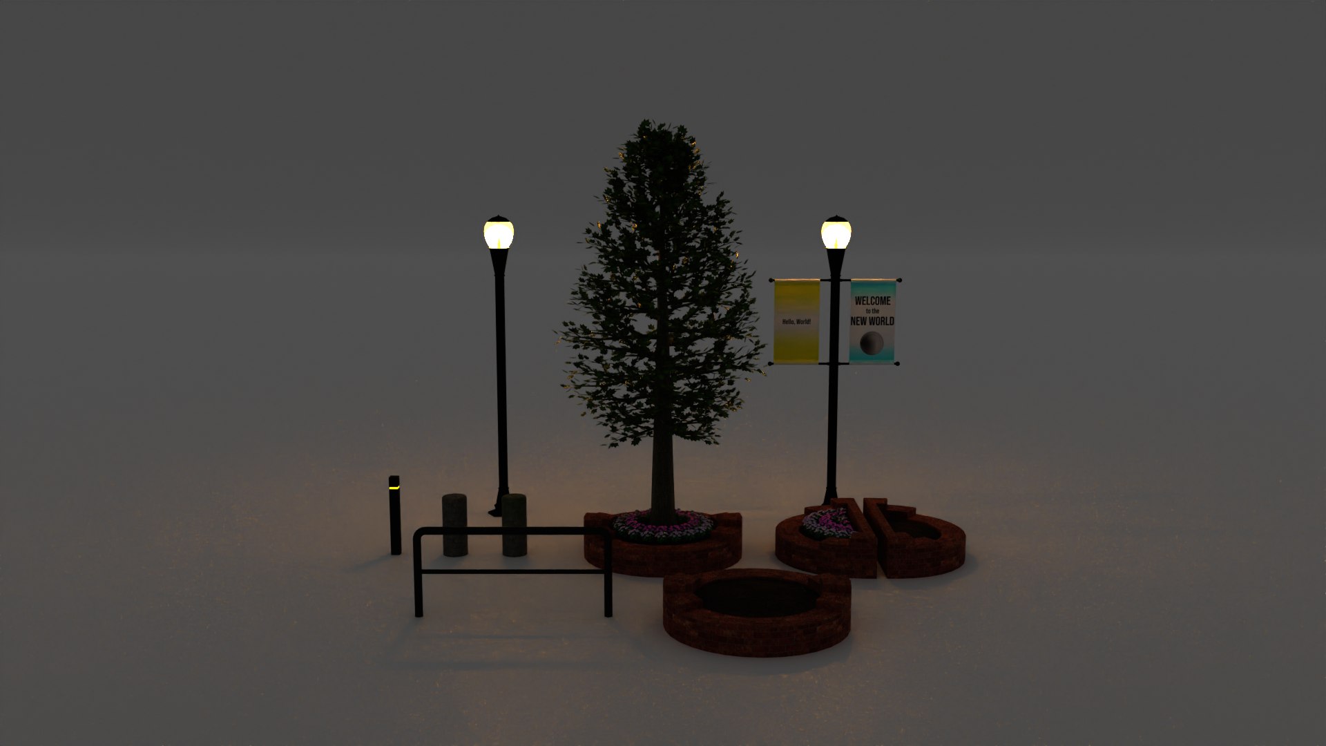 3D Sidewalk Sets - TurboSquid 1959253