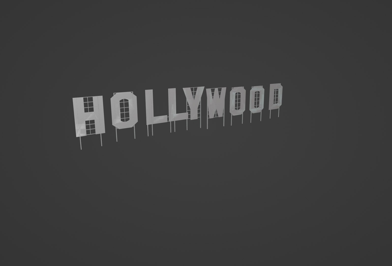 3D Hollywood Sign - TurboSquid 2082591