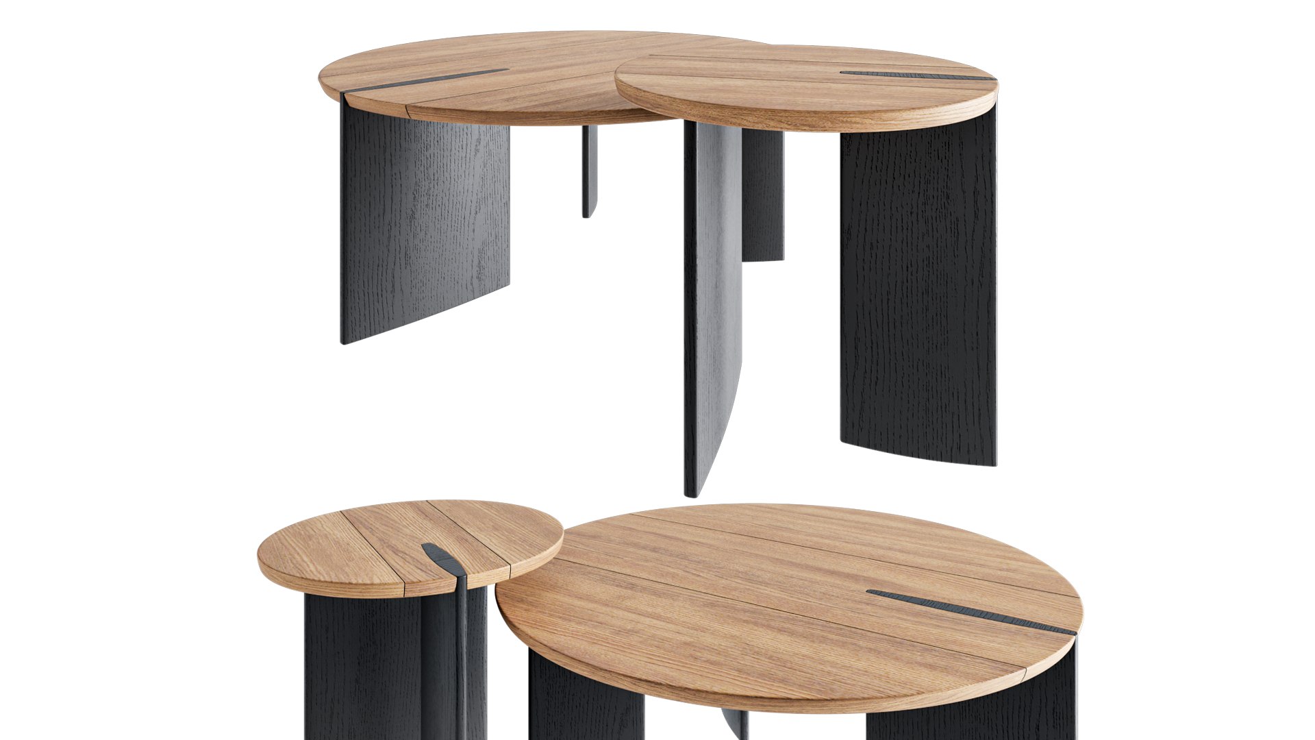 Shona Nasted Coffee Tables Model - TurboSquid 2129407