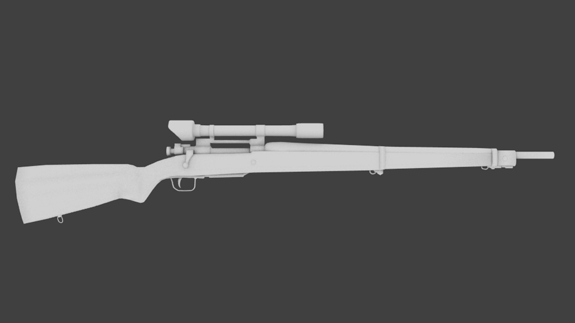 3d Model M1903 Sniper Rifle