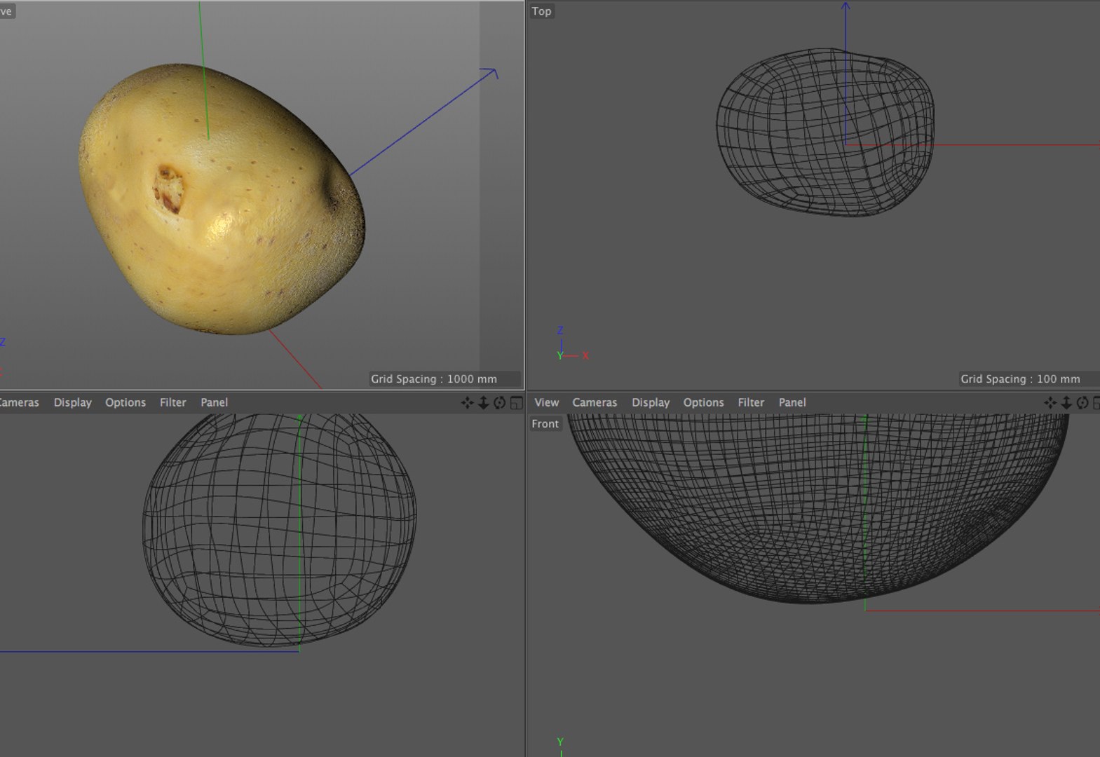 Potato 3D Model - TurboSquid 1544564
