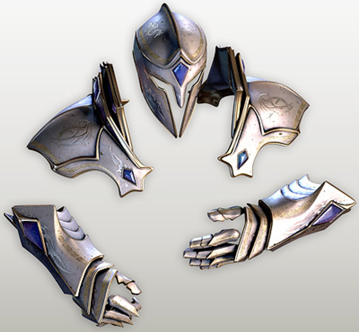 3d model fantasy knight tools armor