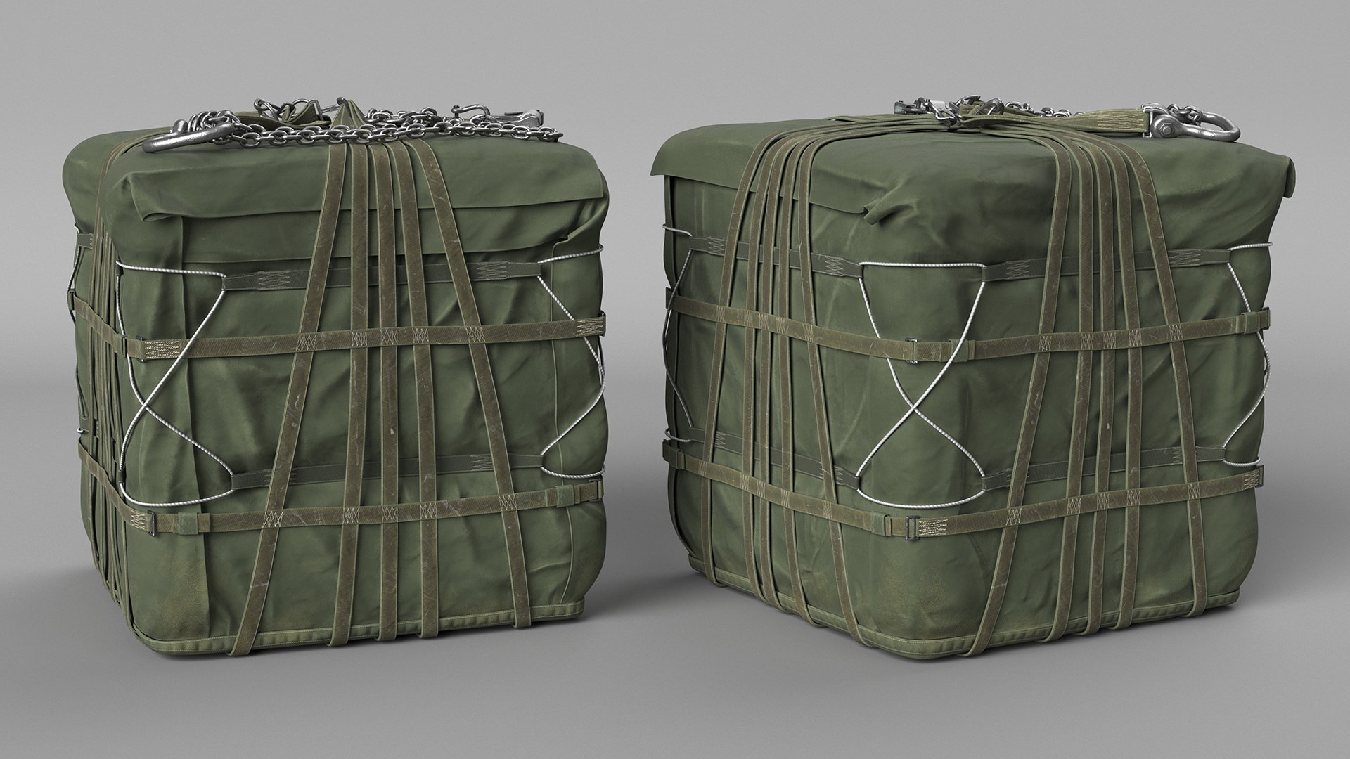 3D Military Cargo Lifting Net Bag Standing - TurboSquid 2194772