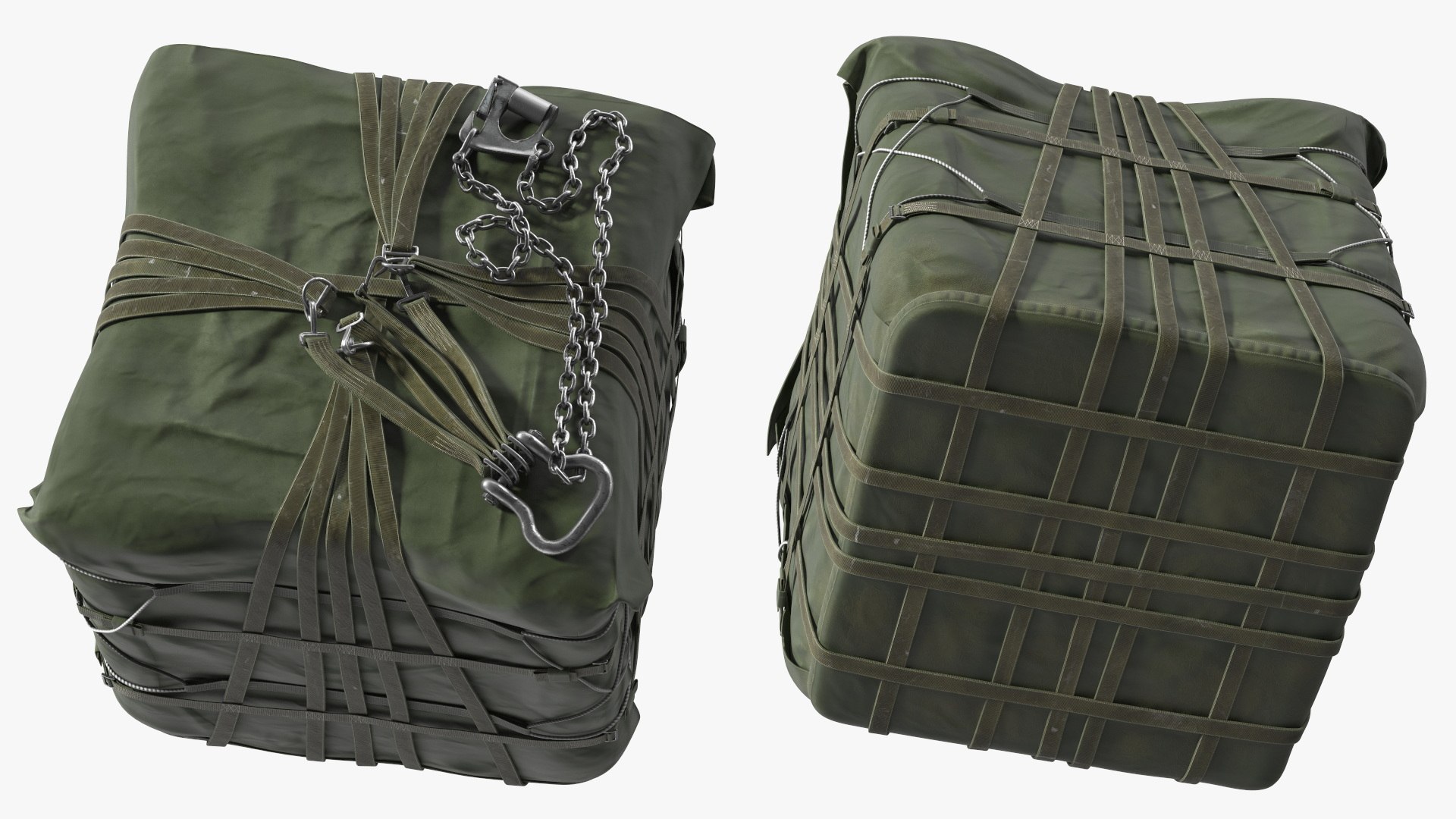3D Military Cargo Lifting Net Bag Standing - TurboSquid 2194772