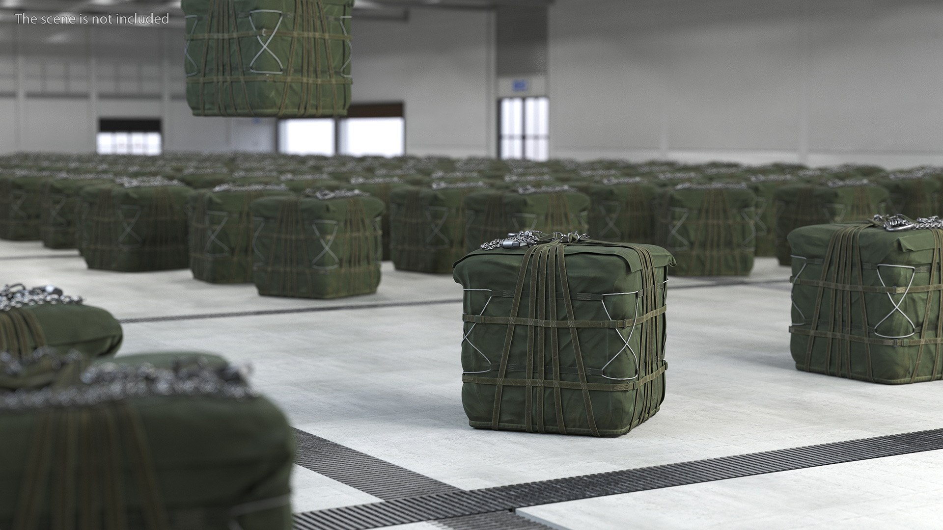 3D Military Cargo Lifting Net Bag Standing - TurboSquid 2194772