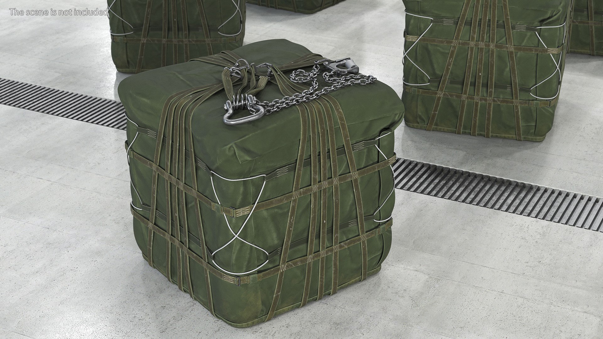 3D Military Cargo Lifting Net Bag Standing - TurboSquid 2194772