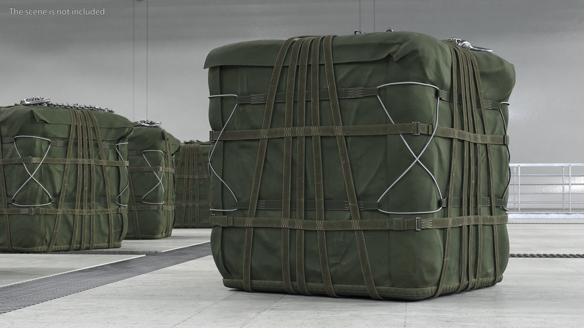 3D Military Cargo Lifting Net Bag Standing - TurboSquid 2194772