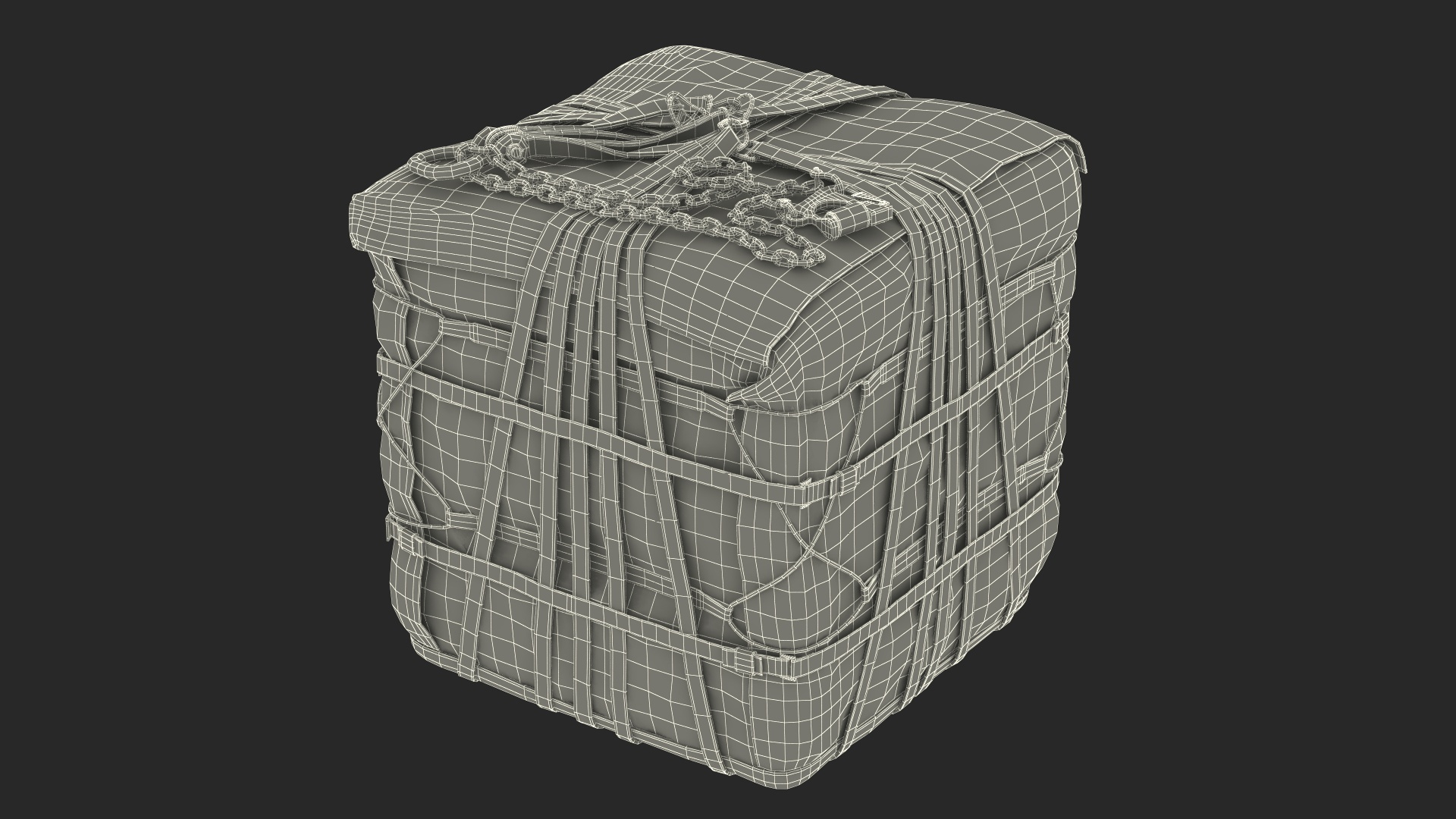 3D Military Cargo Lifting Net Bag Standing - TurboSquid 2194772