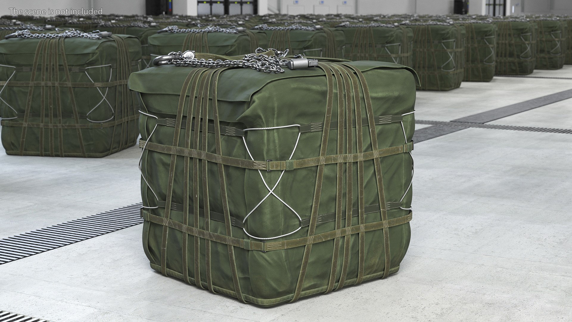 3D Military Cargo Lifting Net Bag Standing - TurboSquid 2194772