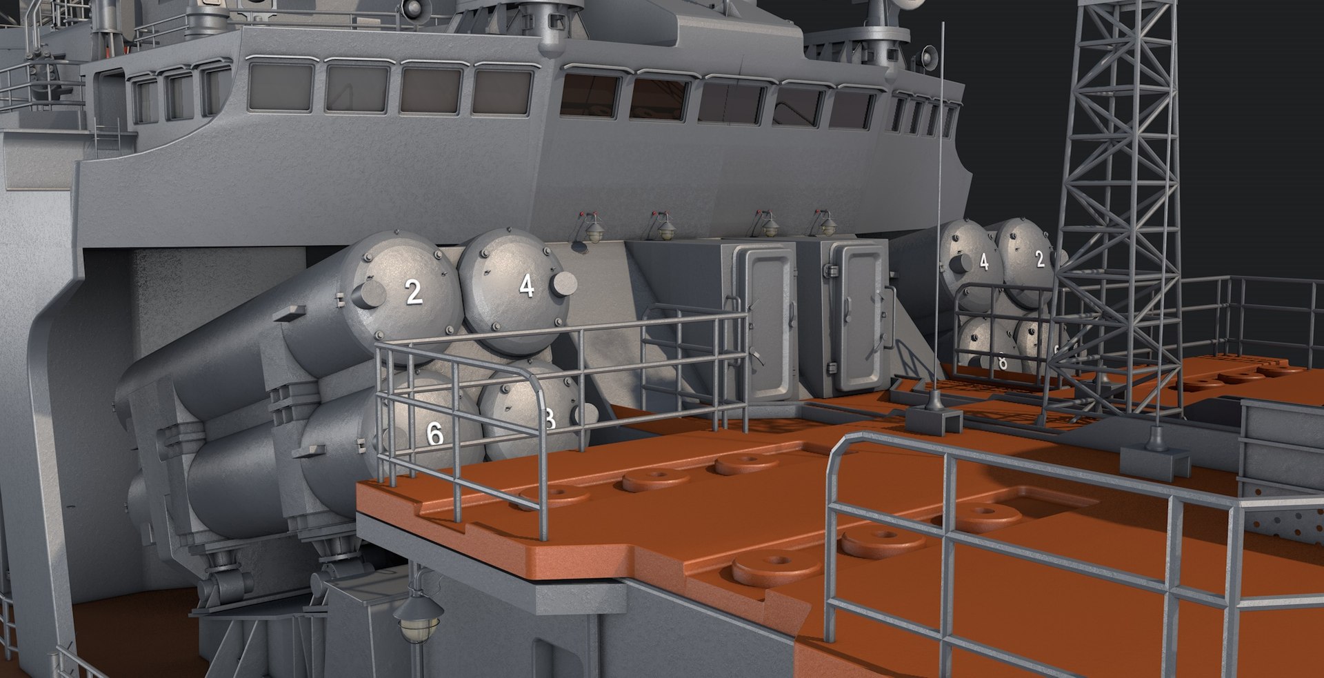 Udaloy Destroyer Russia 3D Model - TurboSquid 1584512