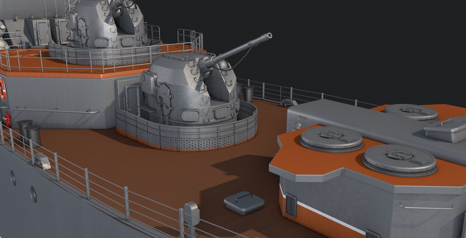Udaloy Destroyer Russia 3D Model - TurboSquid 1584512