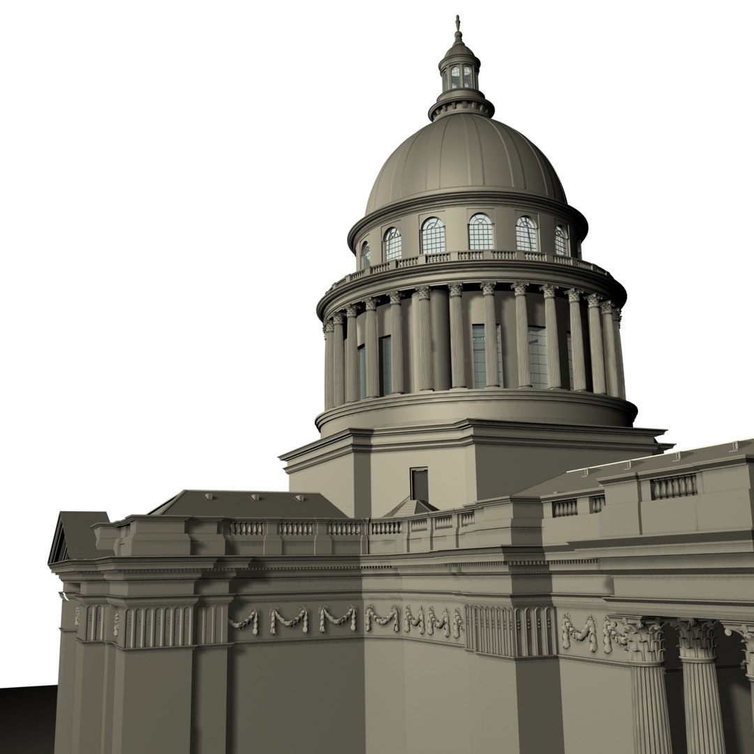 3d model pantheon paris