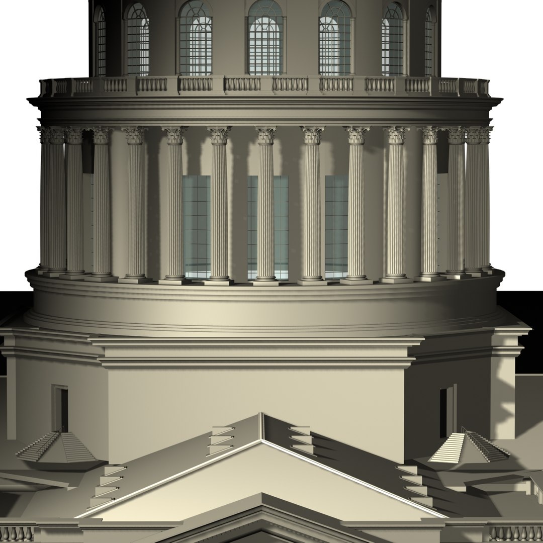 3d model pantheon paris
