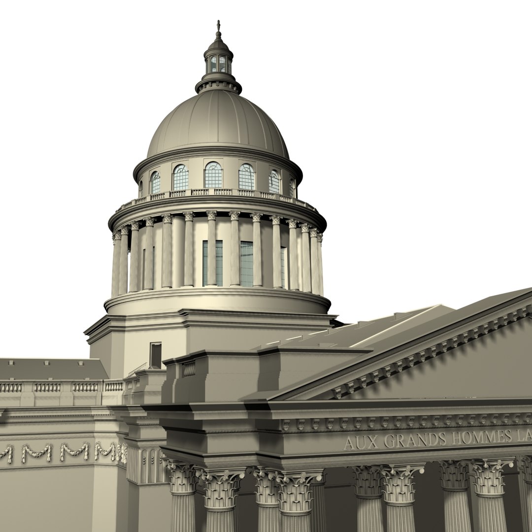 3d model pantheon paris
