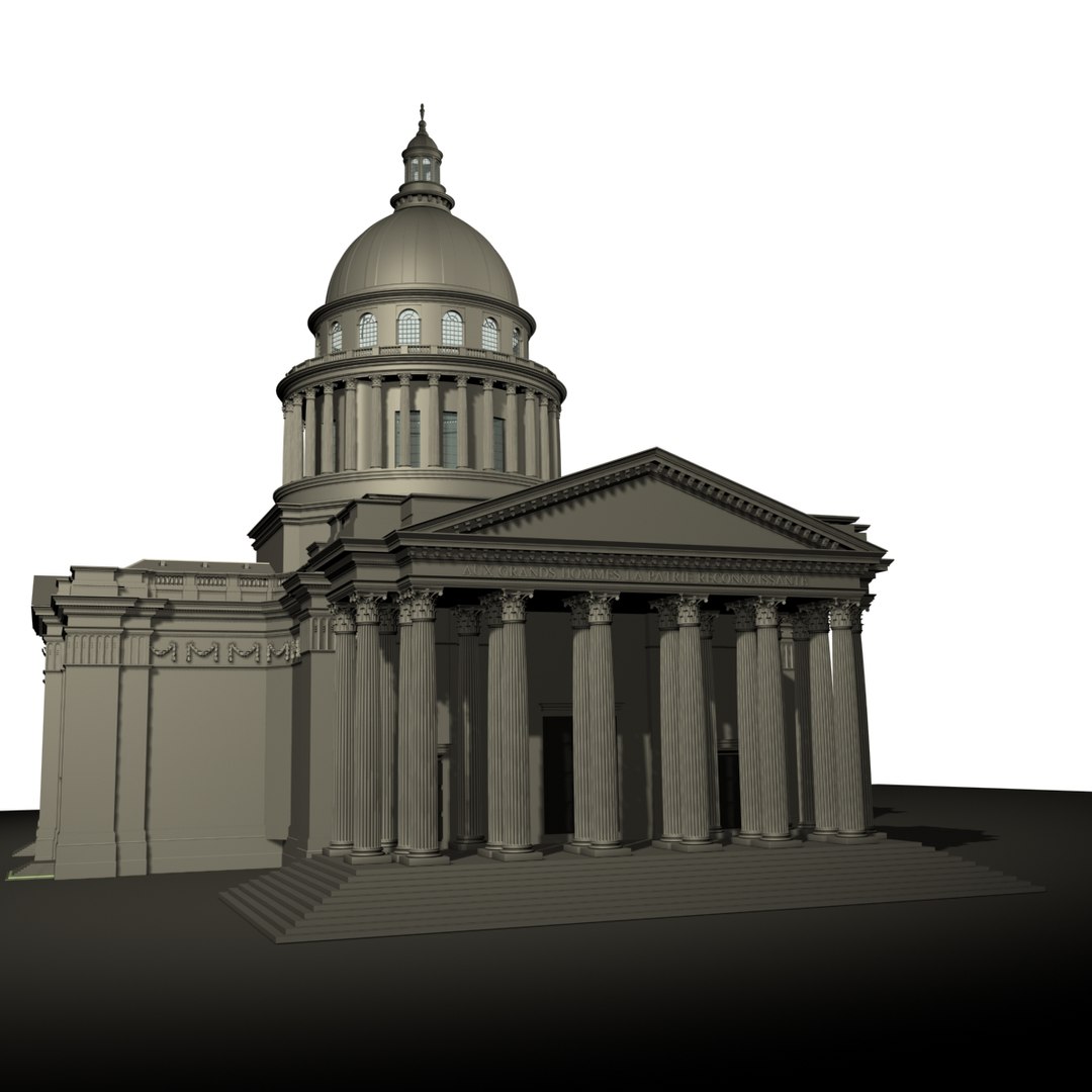 3d model pantheon paris