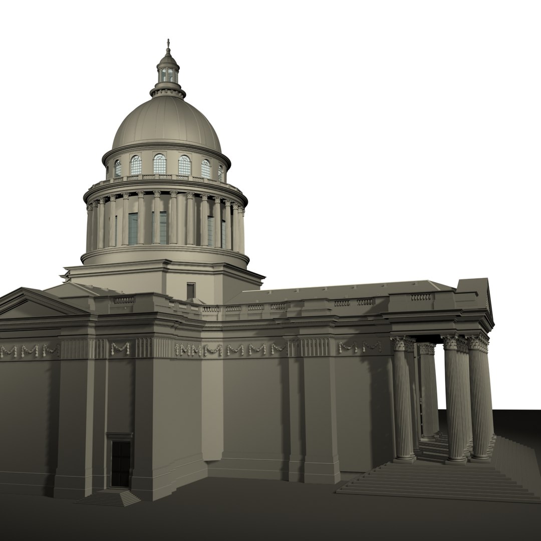 3d model pantheon paris
