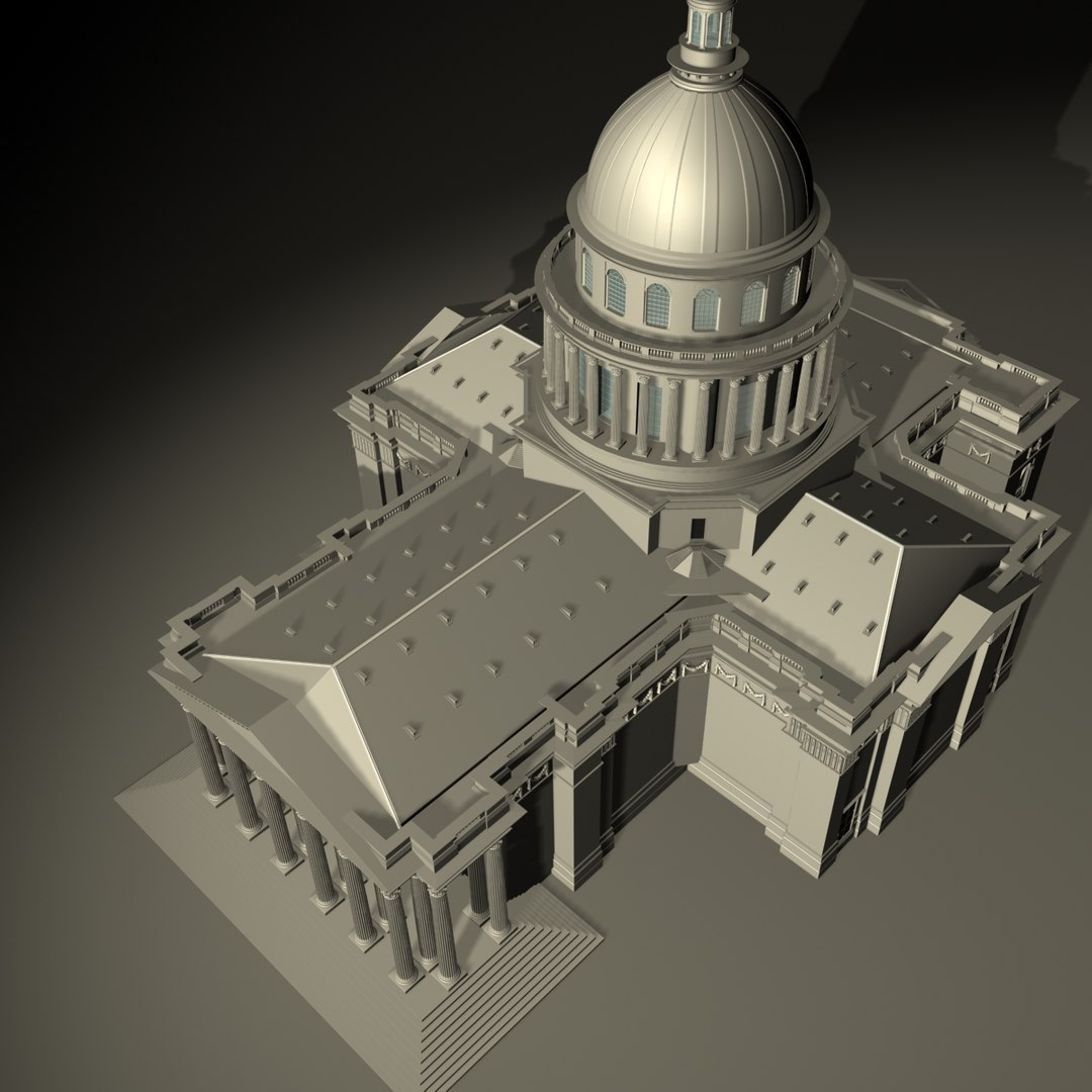 3d model pantheon paris